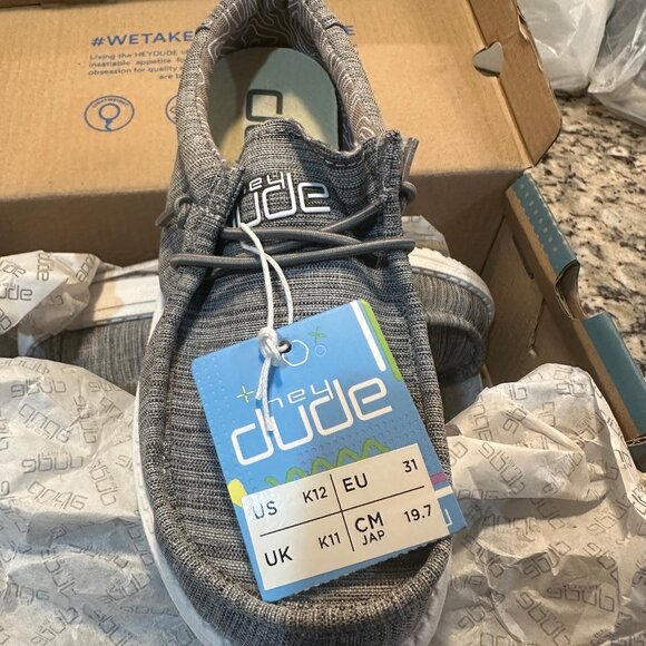 Hey Dude | Shoes | Hey Dude Wally Youth Linen Stone K2 | Poshmark
